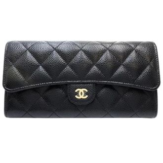 Chanel Pre-owned Long wallet (bi-fold) - - Pre-owned - Damen - Schwarzk - ONE SIZE