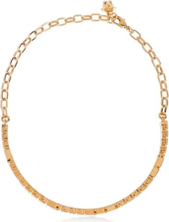 Versace Femme, Accessoires, Jaune, Taille: ONE Size Barocco Leaf Choker