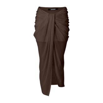 Jacquemus Damen, R&ouml;cke, Braun, XSGr&ouml;&szlig;e