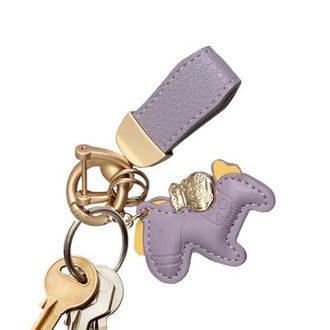 Generico Co&ucirc;t de porte-cl&eacute;s chevaux, ornement de porte-cl&eacute;s chevaux, d&eacute;coration suspendue de cha&icirc;ne de cl&eacute;s en PU, ornement de sacs de voiture de voiture, coll