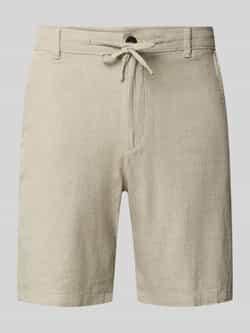 Selected Slim Fit Bermudas aus Baumwoll-Leinen-Mix Modell BRODY
