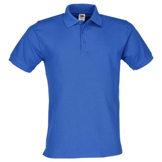 Fruit Of The Loom Premium Polo + GRATIS MyShirt Stoffbeutel, Farbe:royal + GRATIS MyShirt Stoffbeutel, Gr&ouml;&szlig;e:3XL
