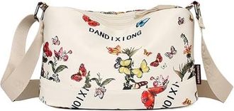 Generic Sac à bandoulière avec élément décoratif multicouche, sac à bandoulière décontracté, sac à main à bandoulière pour femme au quotidien, beige, 11*8.27*