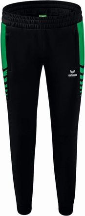 Erima Damen Six Wings Funktionelle Trainingshose (1102213), schwarz/smaragd, 40