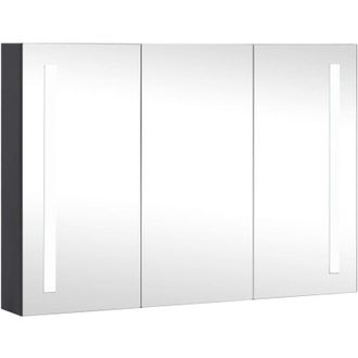 vidaXL LED-Spiegelschrank f&uuml;rs Bad 89x14x62 cm - Vidaxl