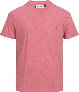 Faguo Tee-shirt droit col rond mouchet&eacute;