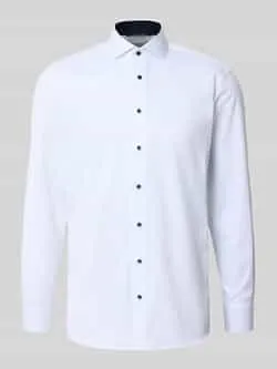 Eterna Regular Fit Businesshemd aus Baumwolle mit Kentkragen