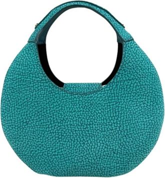 Borbonese Femme, Sacs, Bleu, Taille: ONE Size Full Moon Hobo Mini