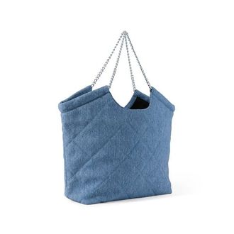 Au Printemps Paris Sac cabas en denim matelass&eacute;