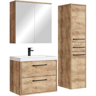 Badplaats Badm&ouml;bel Komplettset Florence 60 x 35 cm Kastanie Eiche - Badezi