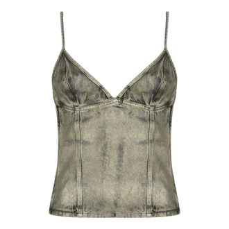 Diesel Stylisches Top - - Tops - Damen - Blau - M