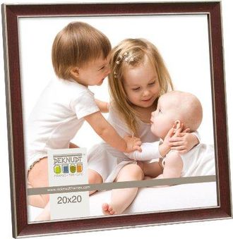 Deknudt Frames Deknudt Rahmen S41Gh4-15.0X20.0 Dunkelbraun + Silberne Innenkante