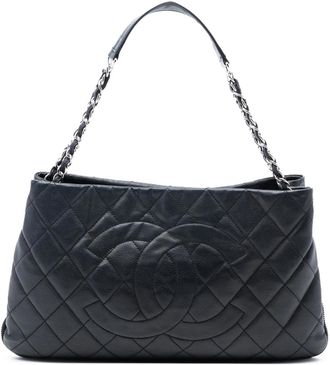 Chanel Shopper - CC Quilted Caviar Expandable Tote - Gr. unisize - in Schwarz - f&uuml;r Damen