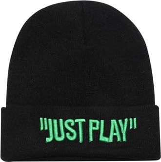 Generic Hommes Automne/Hiver Couleur unie Tricot&eacute; Chaud Grand Bandeau Brod&eacute; Pull Chapeau Woodsman Chapeaux Hommes, BK2., Taille unique