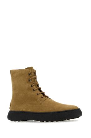 Tod's Mens Camel Suede Ankle Boots S415 Stivali