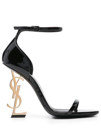 Saint Laurent sandales Opyum 110 mm - Noir