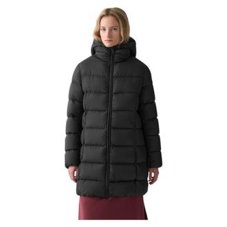 Colmar Femme, Vestes, Noir, Taille: 44 FR Piumino lungo opaco cappuccio