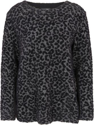 Doris Streich Strickpullover mit Leo-Jacquard-Muster