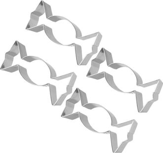 Cabilock 4 Packung Weihnachtsausstecher Geb&auml;ckschneider Aus Metall Weihnachtsbacken Backformen Metallformen Keksausstecher Aus Edelstahl Backwarenschneider Des