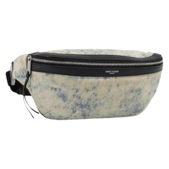 Saint Laurent Pre-owned Canvas Waist Bag - - Pre-owned - Damen - Blau - ONE SIZE