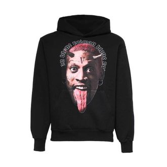 Vlone Printed Hoodie - - Sweatshirts & Hoodies - Herren - Schwarzk - 2XL