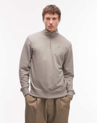 Champion Icons - Sweat &agrave; demi-fermeture &eacute;clair - Gris