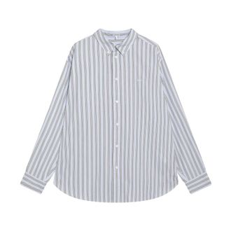 Loewe Gestreiftes Hemd - - Shirts - Herren - Blau - 2XL