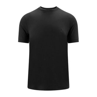 Giorgio Armani Schwarze T-Shirts und Polos Elastische Kurzarm - - Tops - Herren - Schwarzk - M