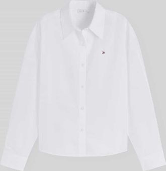 Tommy Hilfiger Regular Fit Langarmbluse aus reiner Baumwolle