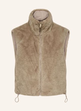 Only Kunstfell-Weste beige