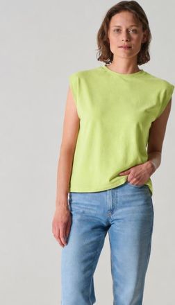 Hempage Hempage Damen vegan T-Shirt &Atilde;rmellos Lind Gr&uuml;n