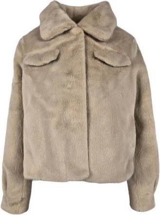 Bomboogie Femme, Vestes, Beige, Taille: 42 FR Faux Fur & Shearling Vestes