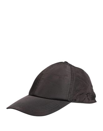 Dolce & Gabbana Mens Cotton And Lamb Leather Baseball Cap Black