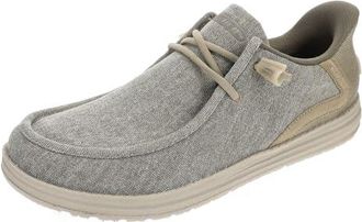 Skechers Chaussures à Enfiler pour Homme, Coupe décontractée : Melson - Coronado Slip-on, Kaki, 47.5 EU