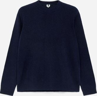 Arket Pullover Aus Leinen Und Seide -Blau