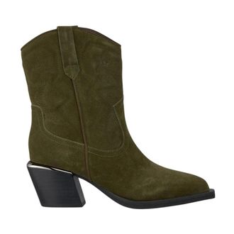 Alma En Pena Kn&ouml;chelhoher Stiefel mit niedrigem Absatz - - Shoes - Damen - Gr&uuml;n - 39 EU
