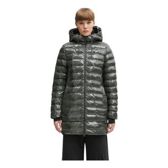 Rains Manteau matelass&eacute; &agrave; capuche Lohja Curve - Femme - Vestes - Vert - Taille: 36 FR