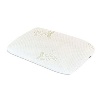 LUXURY Oreiller Greendream, mousse haute densit&eacute; (bio soja naturel) et ergonomique 60&times;40 cm, 60 x 40cm