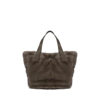 Bully Shoppingtasche aus Kunstfell - - Bags - Damen - Grau - ONE SIZE