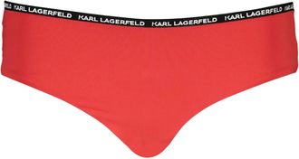 Karl Lagerfeld Femme, Sous-v&ecirc;tements, Rouge, Taille: 36 FR Logo Swim Briefs