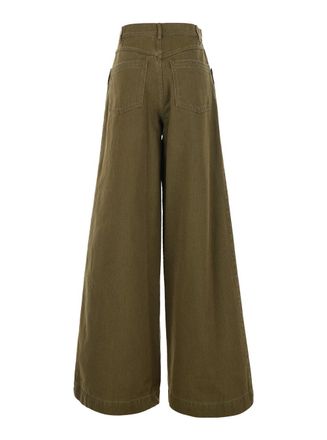 Max Mara Womens Jeans Alaro Green Cotton