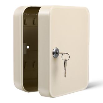 FOMIYES Schl&uuml;sselschrank Abschlie&szlig;bar Wandhalterung Eisen 20 Haken Sicherheits Schl&uuml;sselbox f&uuml;r Zuhause und B&uuml;ro