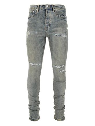 Purple P001 Jeans im Distressed-Look - Blau