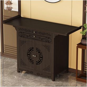 Generic Buddhistischer Pooja- und Meditationsaltar mit Schrank f&uuml;r Zuhause, B&uuml;ro, Tempel und Schreine; Buddhistischer Pooja-Altarschrank f&uuml;r Entspannung und G