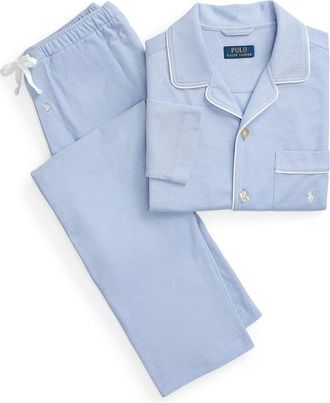 Ralph Lauren Pyjama aus feinem Baumwoll-Piqué in