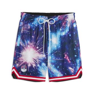 Puma x POK&Eacute;MON Mewtwo Relaxed Basketballshorts Herren, Accessoires, Schwarz, XS