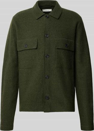 Selected Regular Fit Hemdjacke aus reiner Wolle Modell NEALY