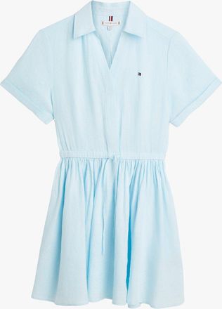 Tommy Hilfiger Robe courte &agrave; manches courtes en lin