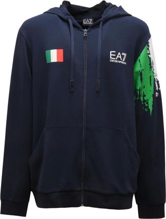 Armani Homme, Sweatshirts et sweats &agrave; capuche, Bleu, Taille: 3XL SweaT-shirt Enti&egrave;rement Zipp&eacute; 3Dpm51