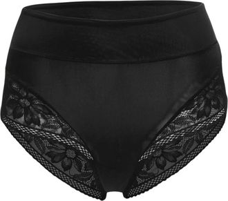Wolford Jolie Culotte Taille Haute en Dentelle - Femme - Sous-v&ecirc;tements - Noir - Taille: 36 FR